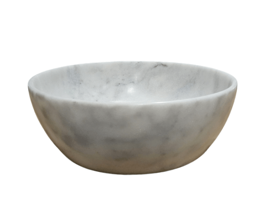 Sanisense waskom marmer rond Imperial White 40,5 cm - Badenwinkel